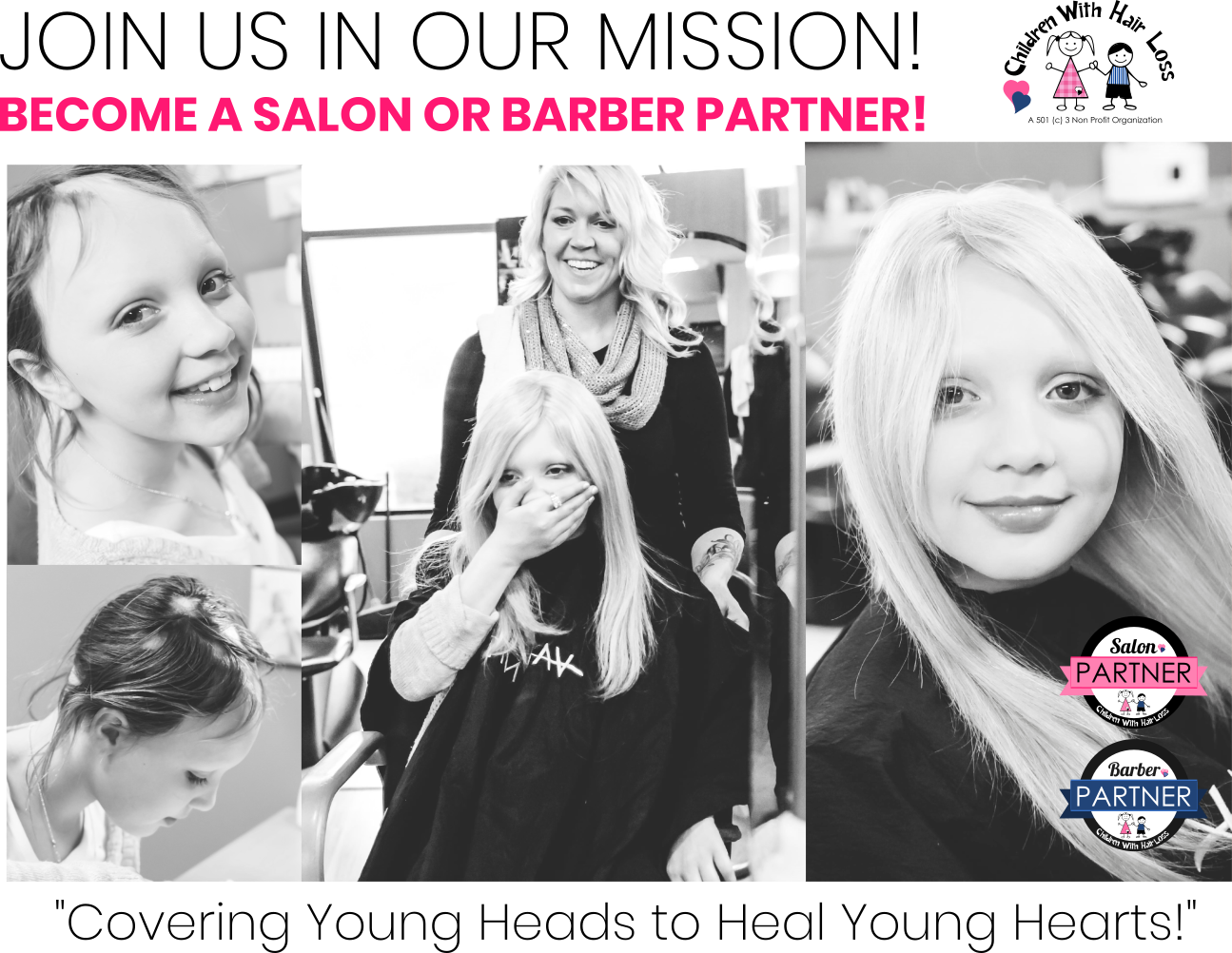 Become A Salon Or Barbershop Partner | Children With Hair Loss